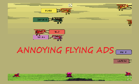 Annoying flying ads by niltonfirmo