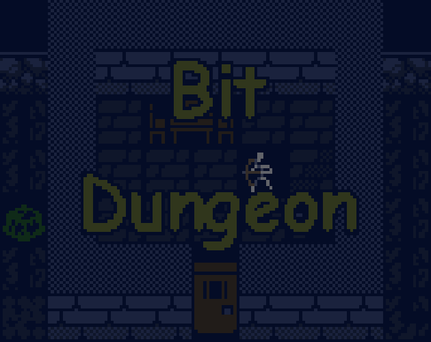 16x16 1-bit dungeon by QwaukStak