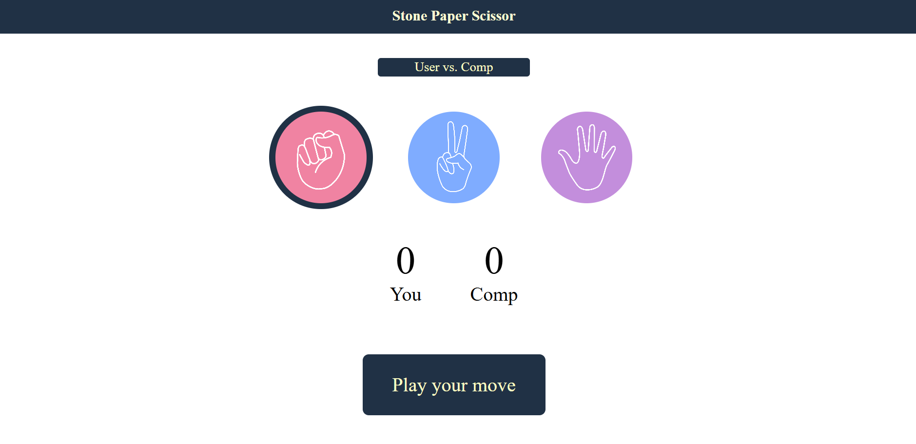 Stone-Paper-Scissor by Tushar