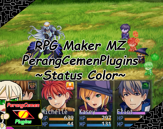 RPG Maker MZ Plugin - Status Color by Perang Cemen