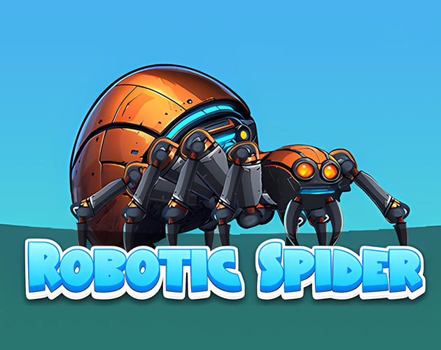 Robotic Spider - 2D Animated Character (Spriter) by Gamelauncher Shop