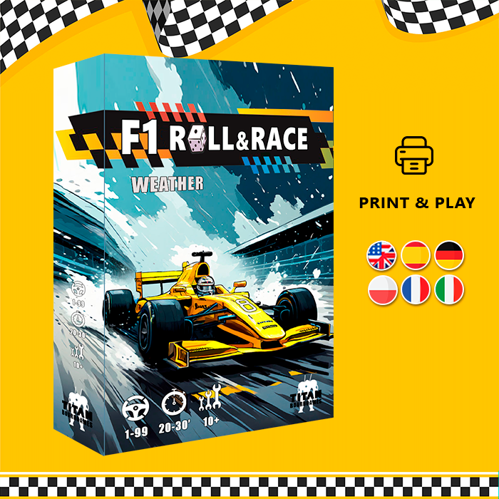 F1 Roll & Race Weather by Titan Boardgames