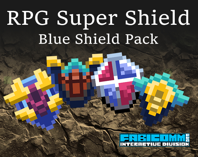 RPG Super Shield Series - Blue Shield Pack by Fabicomm Pro.