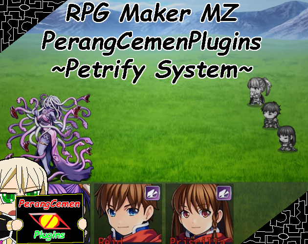 RPG Maker MZ Plugin - Petrify System by Perang Cemen