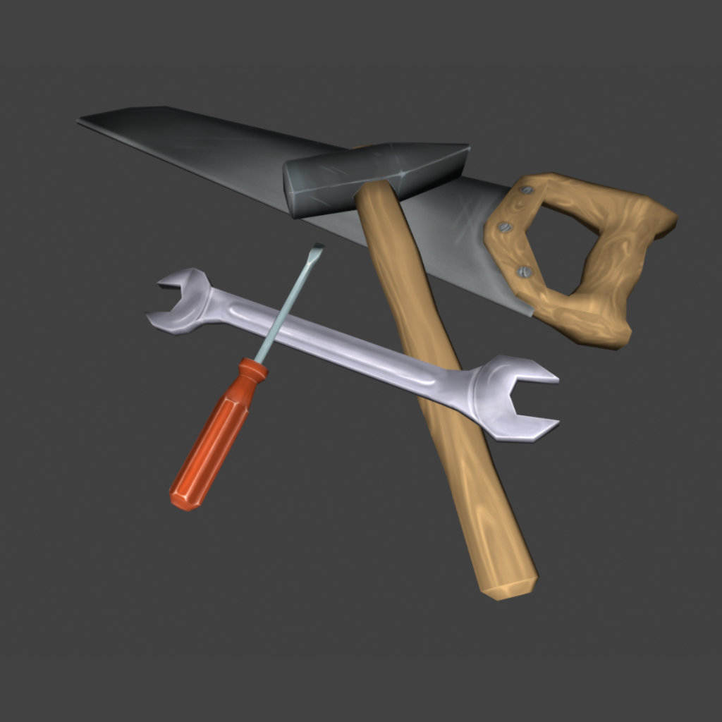 hand painted tools by sicon