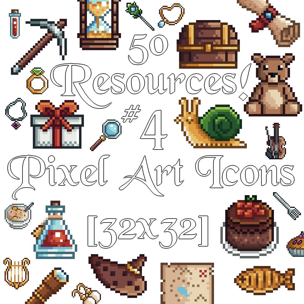 Pixel Art Resources #4 - Icons by Magicae! Games