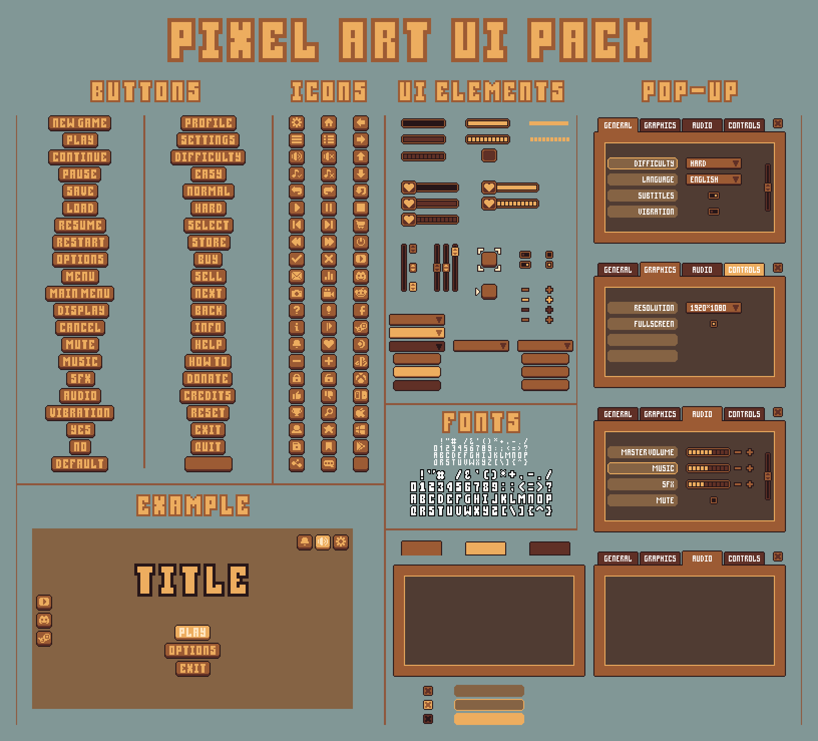 Pixel Art UI Pack - Release Announcements - itch.io
