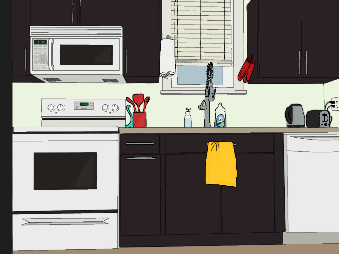 Kitchen Backgrounds by CreatureofSlime