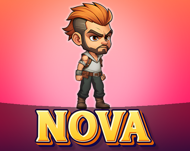 Nova - 2D Animated Character (Spriter) by Gamelauncher Shop