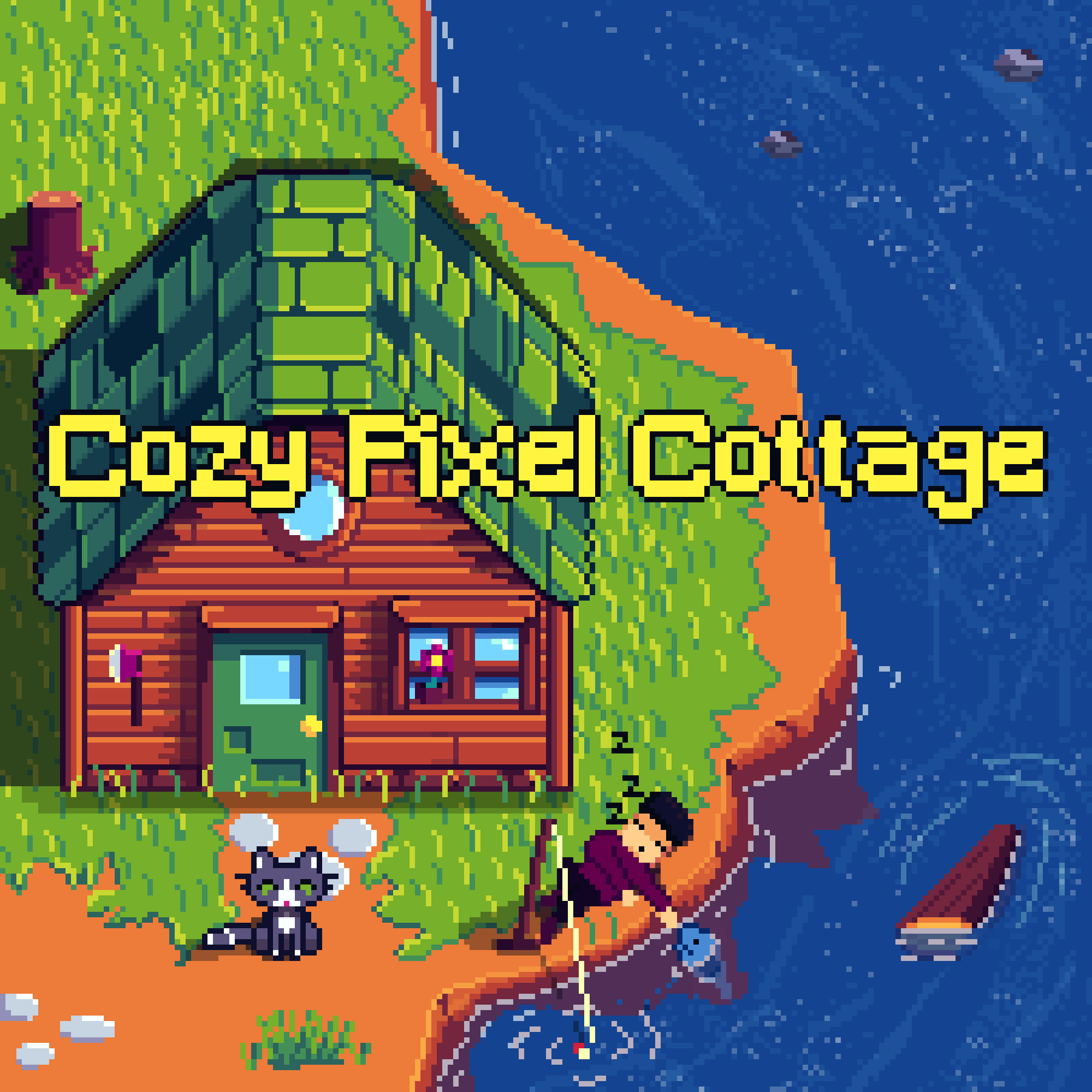 Cozy Pixel Cottage: Free Top-Down Home Asset by Niccomania