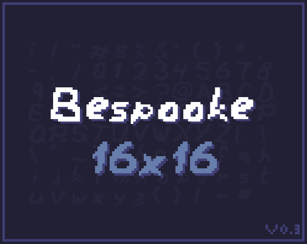 Bespooke - Cute Spooky Pixel Font 16x16 by SkysFolly