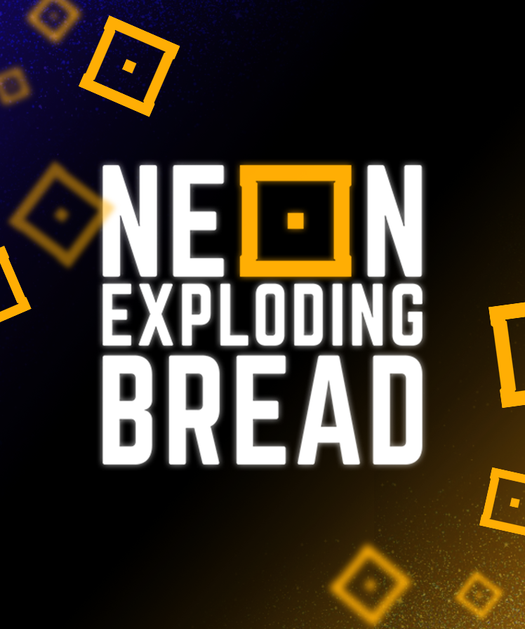 Neon Exploding Bread by Rory Mitchell
