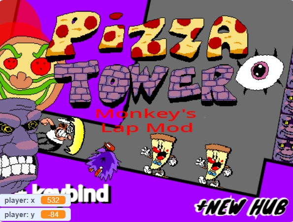 Pizza Tower Monkey's Lap mod by Single Button Club
