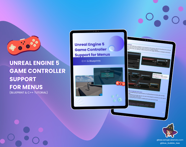 Game Controller Support for Menus (C++ & Blueprints) by Bee