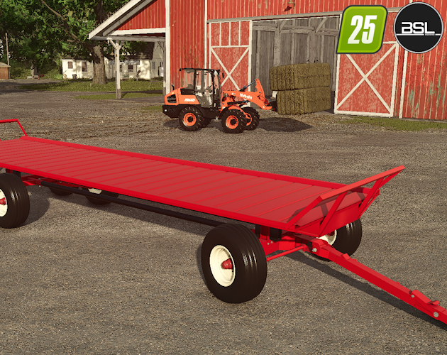 FS25 Lemay bale wagon by BSLModding