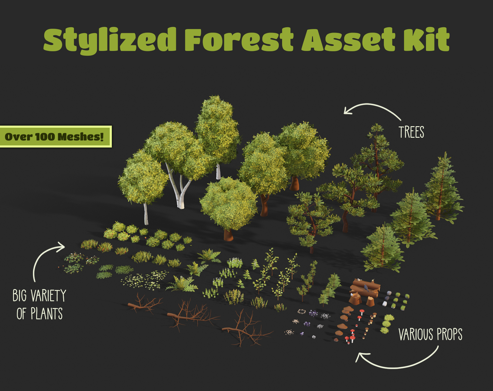 Stylized Forest Kit by AssetQuest