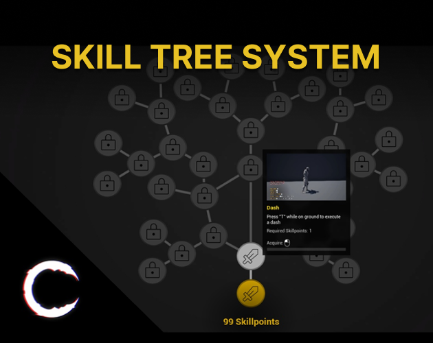 Skill Tree System (Unreal Engine) by Cryptic Eclipse Studios