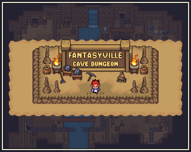 Fantasyville Caves -16x16 RPG Cave Dungeon sprites by JPKG