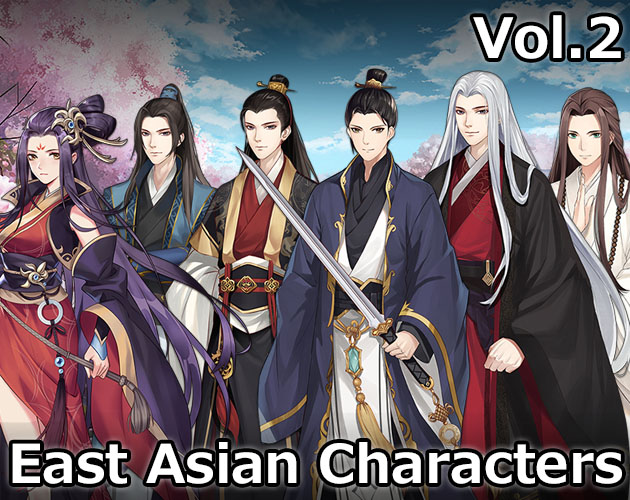 East Asian Characters Vol.2 by Raketenfaust