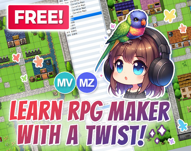 🚀 Learn RPG Maker with a Twist! Upcoming Tutorial Demo Files by Anya & Lolo