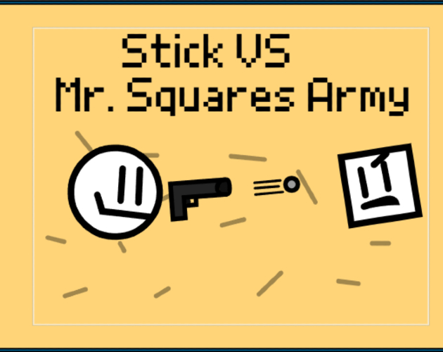 Stick Vs Mr. Squares Army by Koogoos
