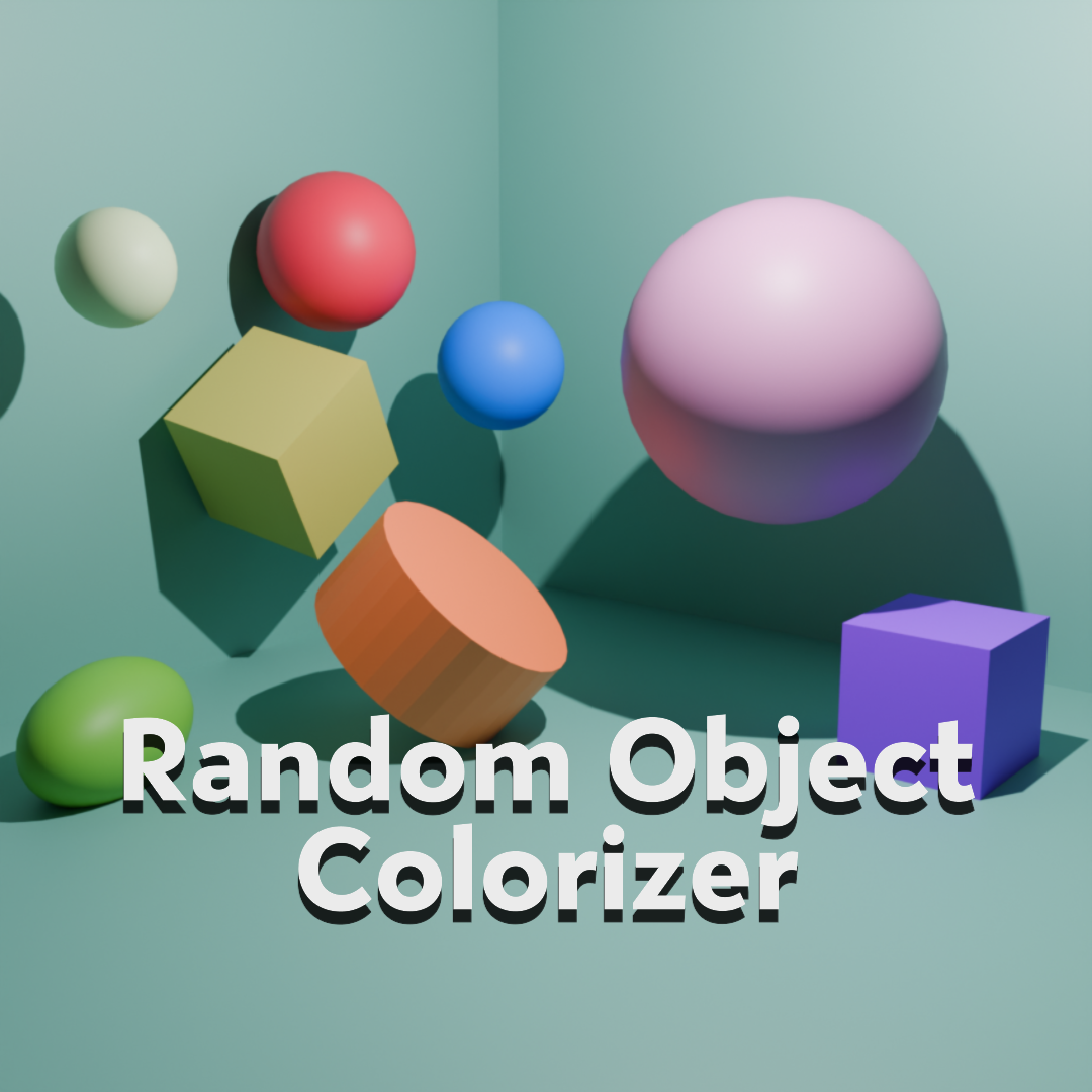 Random Object Colorizer Blender addon by Studio156