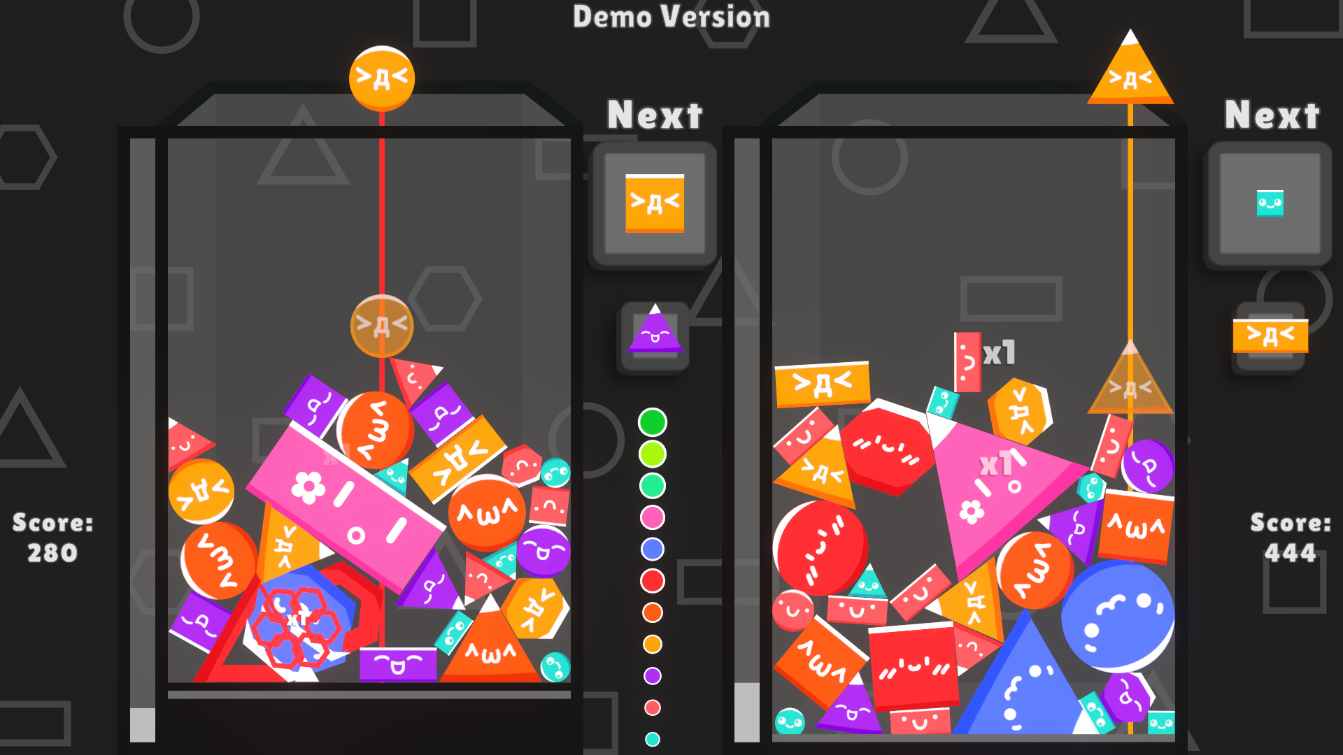 Suika Shapes Multiplayer Demo available - itch.io