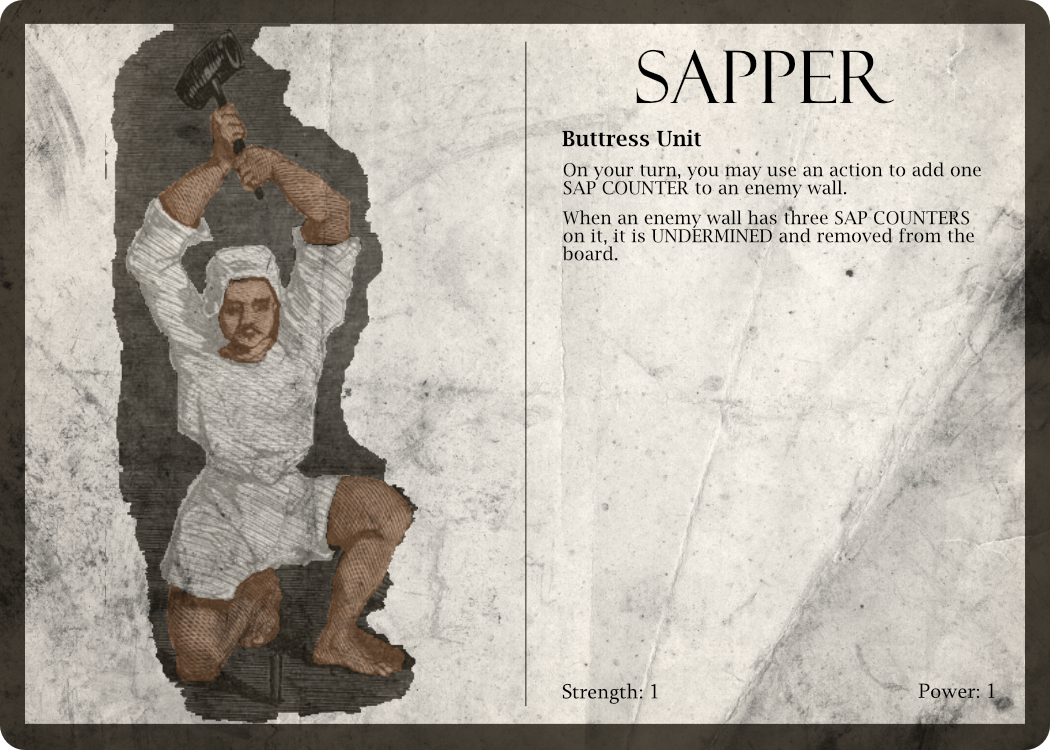 SAPEUR - Original 1920's Sapper Card by AdorkableSmile