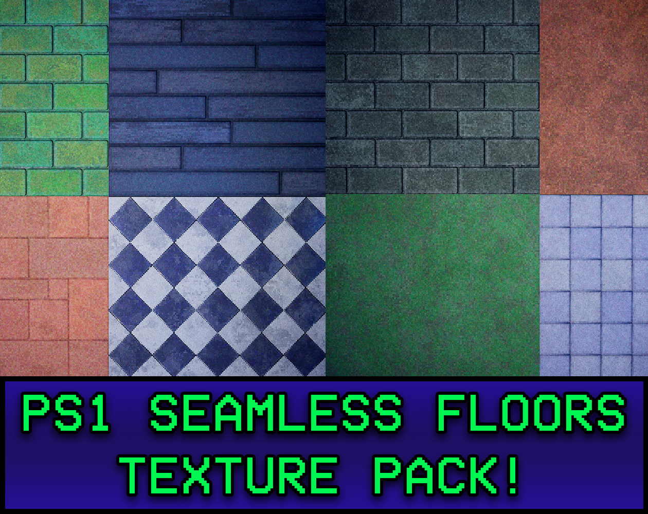 PSX PS1 Seamless Floors - Texture Pack! by Stay Retro