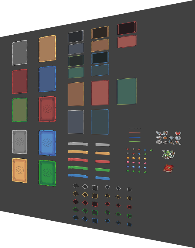 Card game layout template by guawoo