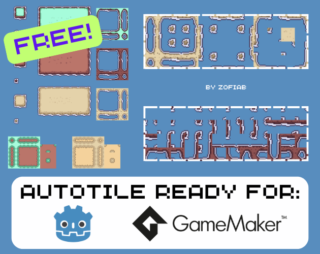 RPG Tileset - Autotile included - 16x16 - (In development) by ZofiaBosak