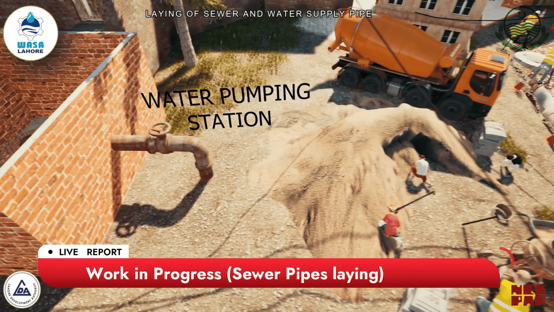 3D Animation for Sewage System by GAMICO