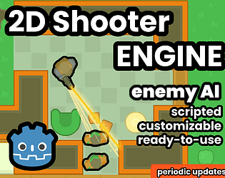2D Top-Down Shooter Engine | Template for Godot 4 by async.io