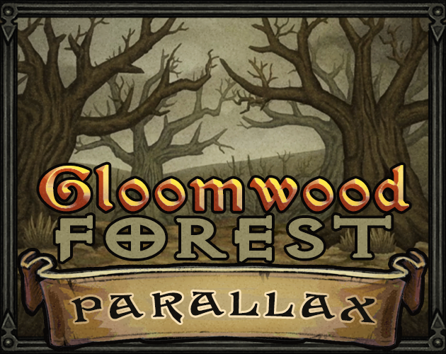 Hand Painted Parallax Background - Gloomwood Forest by Frostwindz Hand Painted Parallax Background - Gloomwood Forest by Frostwindz