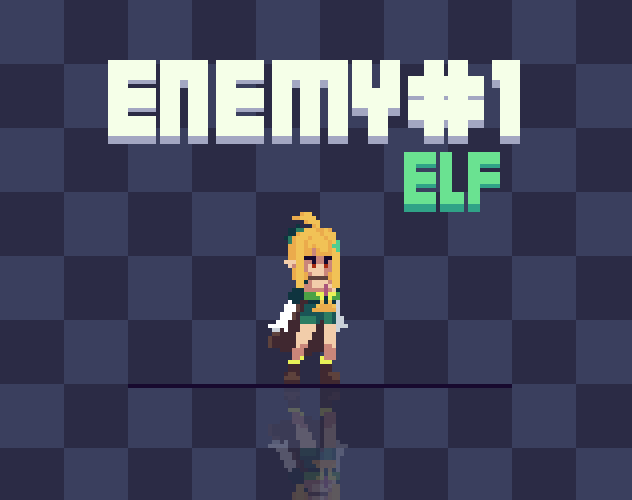 DuskBorne Enemy #1 [Elf] - Free 2D PixelArt Animated Character by KiyoZ