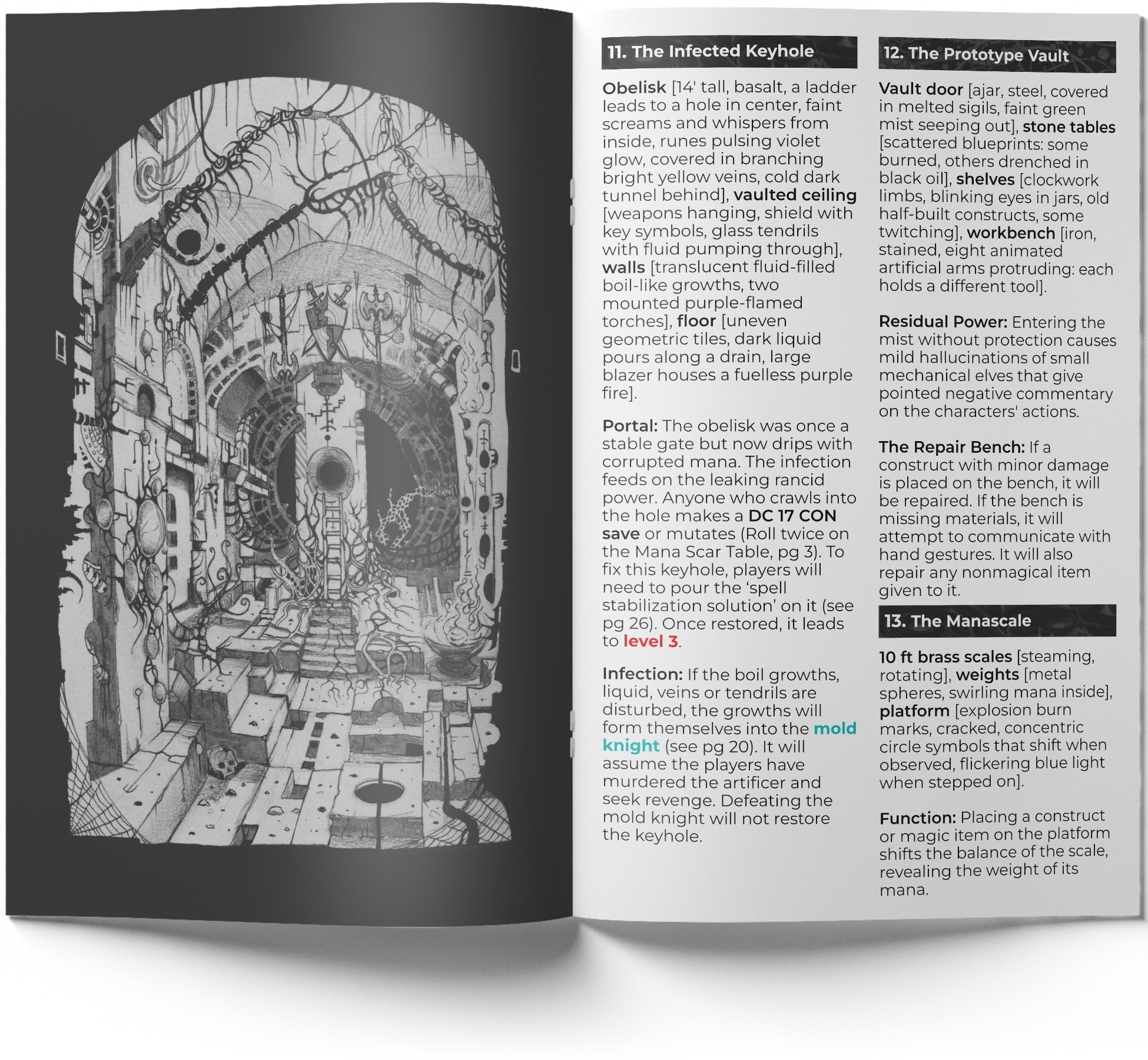 Just Launched: Mana Meltdown - A new dark fantasy OSR adventure - itch.io