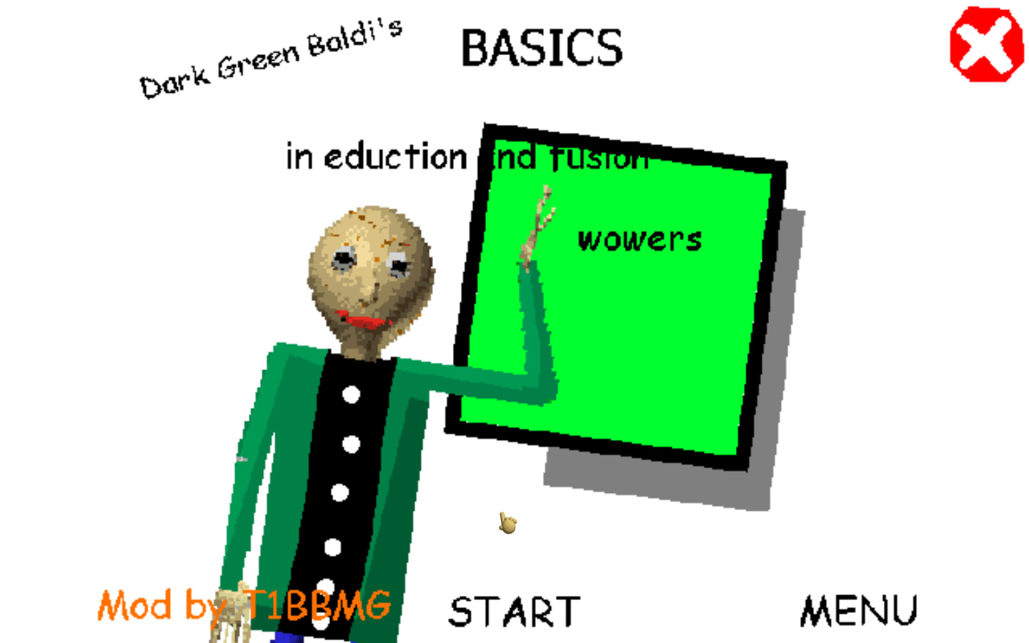 Dark green baldi basics by THAT1BALDIBASICSMODDERGUY