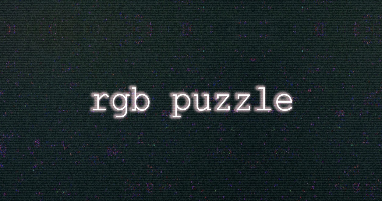 rgb puzzle unfinished by cole2188