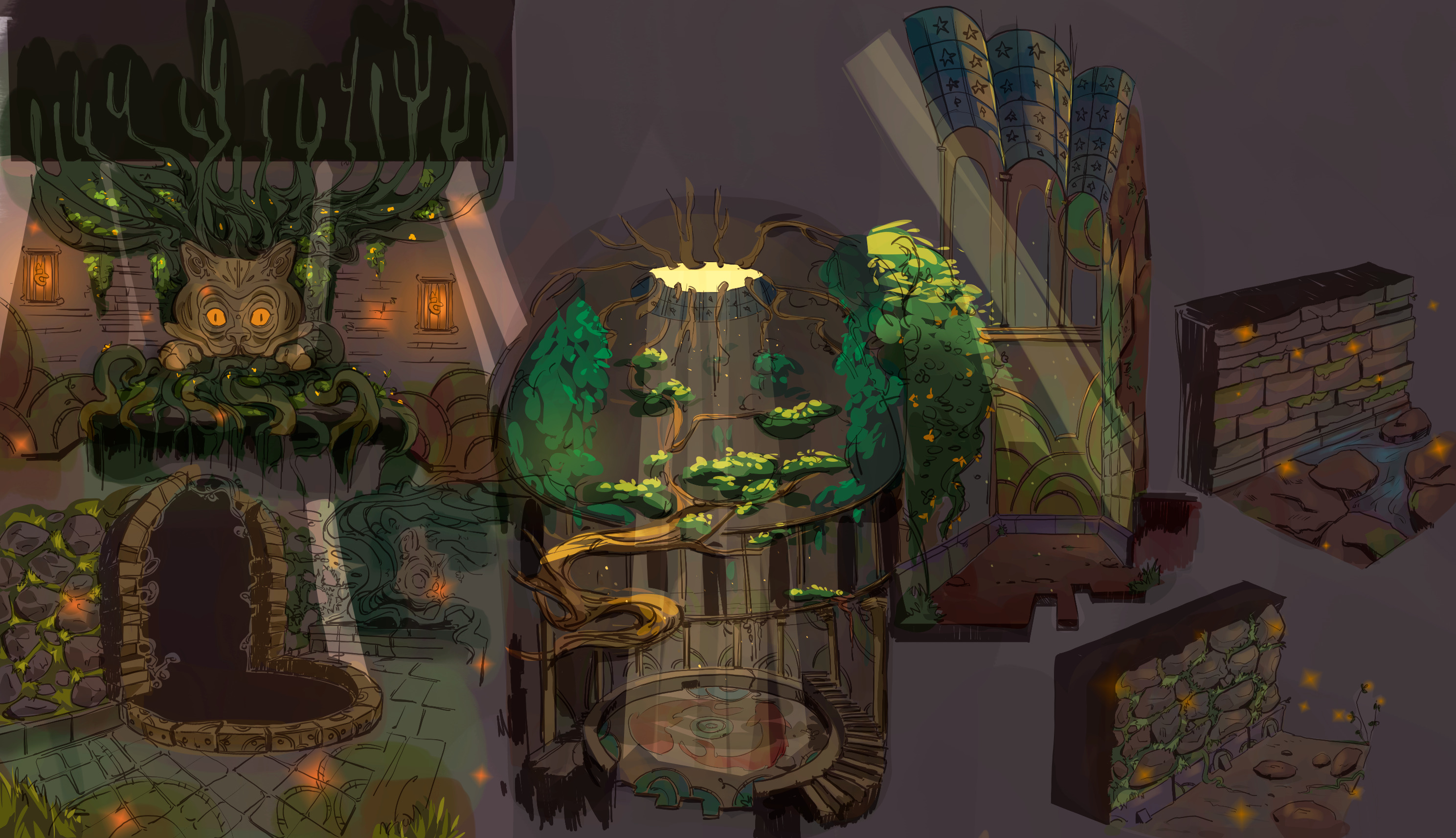 New Concepts Revealed: Location & Main Character Art! 🎨🐾 - itch.io