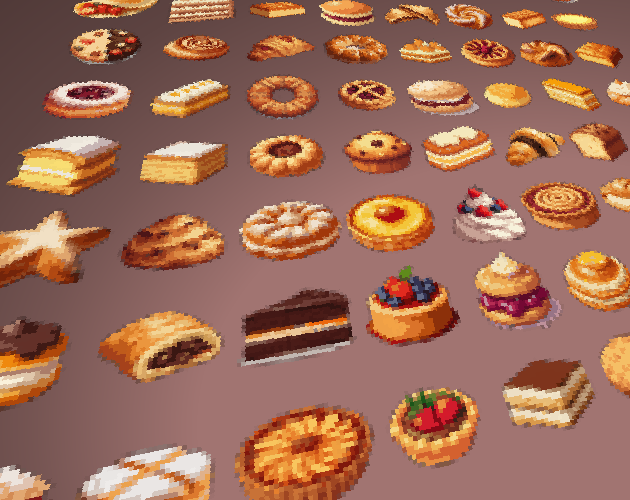 BitPastry: Retro Pastry by Data_Illusion_Studios