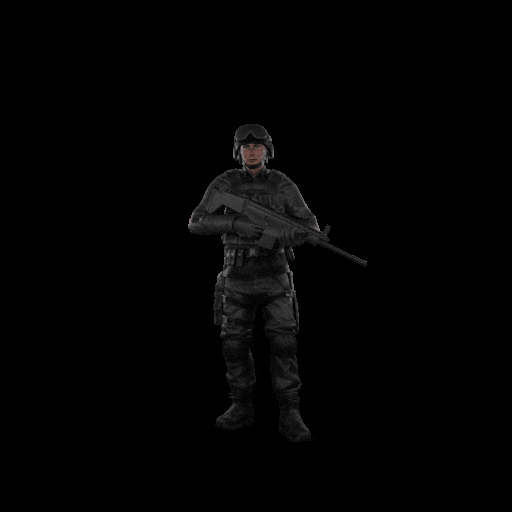 2D FPS-SIDE VIEW-SPRITES "TROOPER 3" 8-D by W_K_Studio