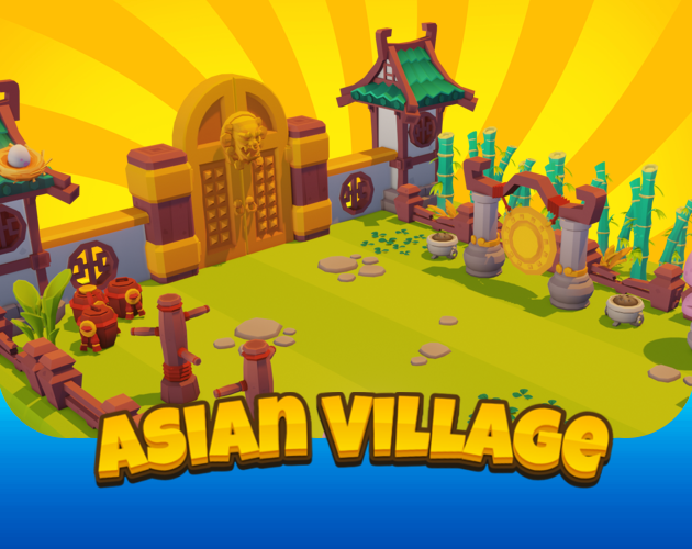 Stylized Asian Village by WizP