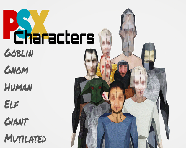 PSX Fantasy Character Pack by KDNM