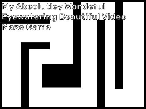 My Absolutley Wondeful Eyewatering Beautiful Video Maze Game by rch1431