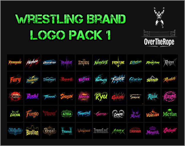 Wrestling Brand Logo Pack 1 by OverTheRope