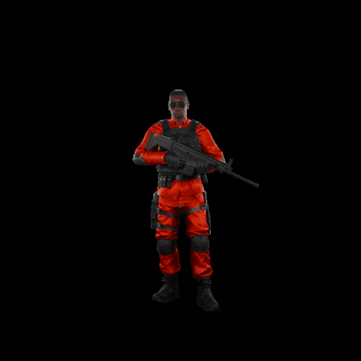 2D FPS-SIDE VIEW-SPRITES "OPERATOR 1" by W_K_Studio