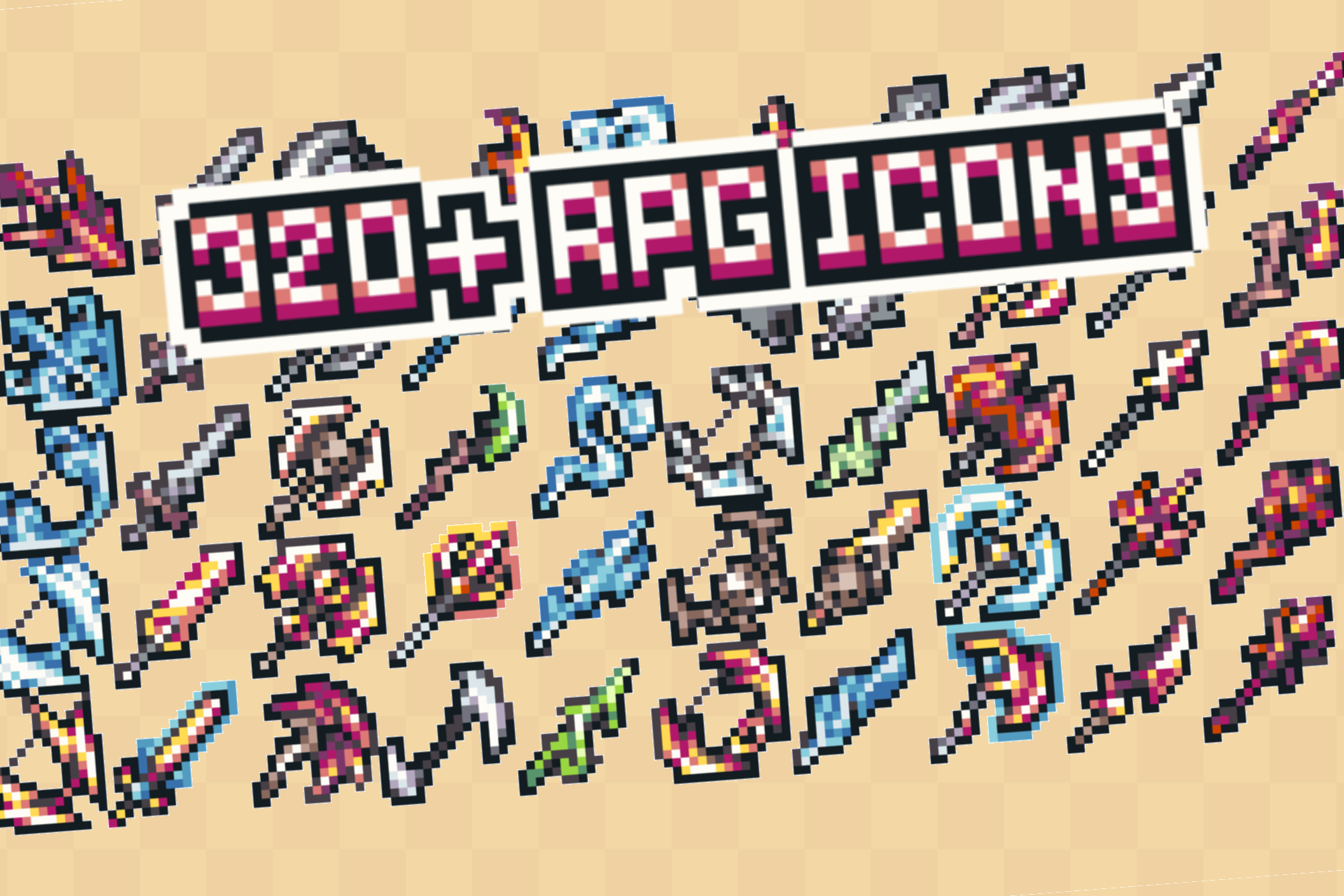 [16x16] RPG Fantasy Icons (320+) (Updated!) by DanieruArt