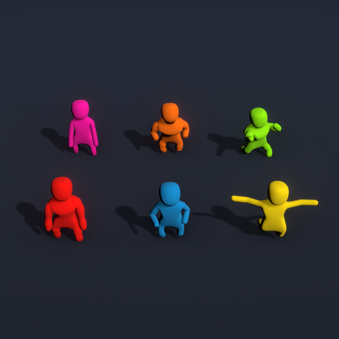 Minimalist 3D Character Pack by Teacup Interactive