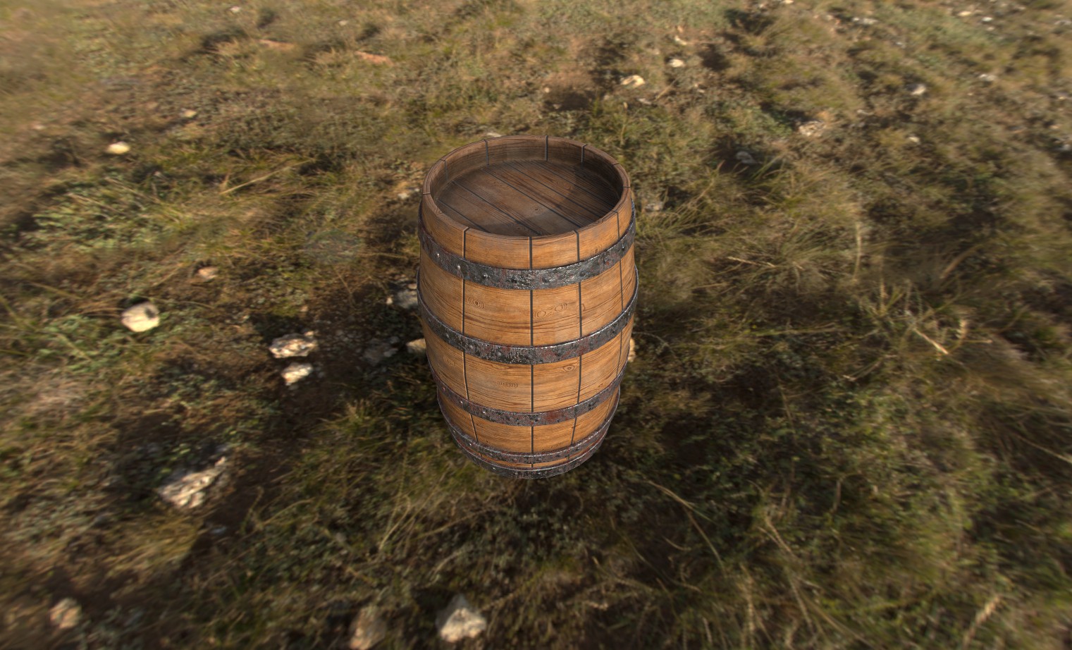 Barrel ASSETS (HIGH and LOW poly) + textures by gazpatxo
