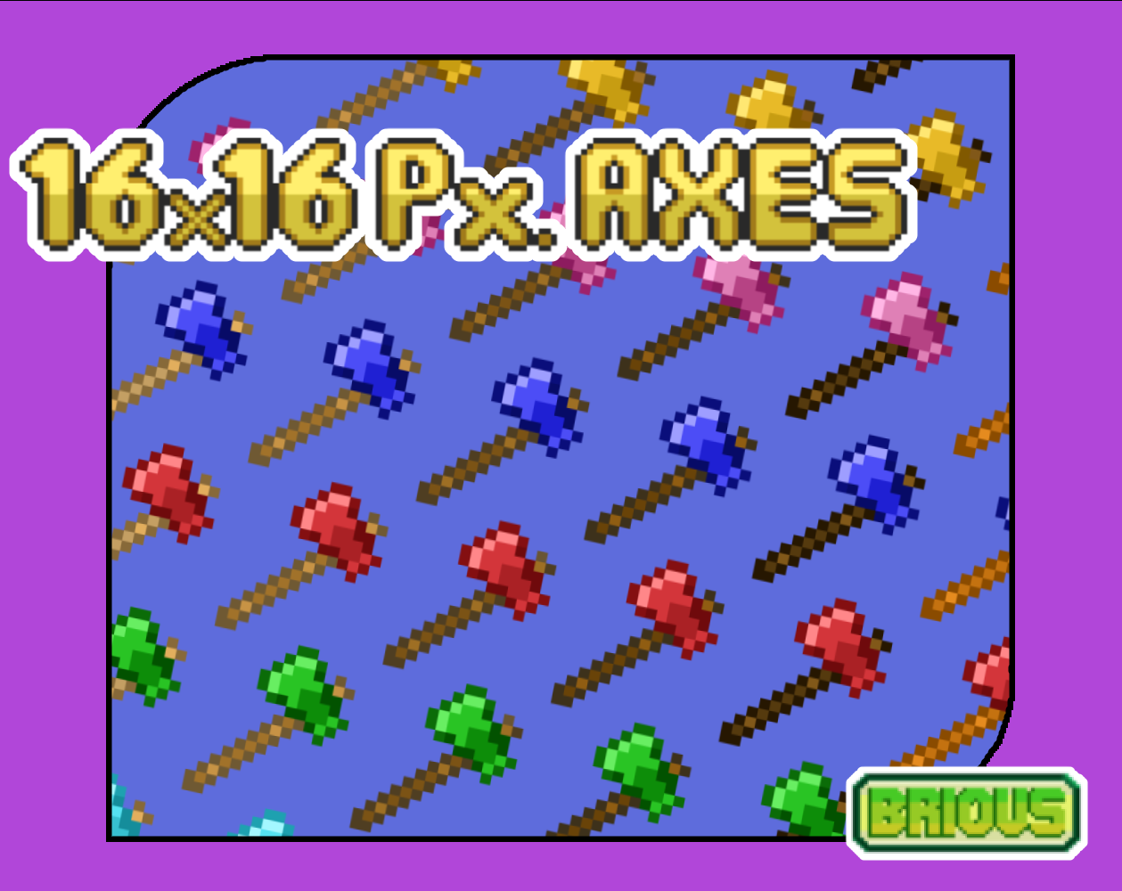 Free 16x16 pixels Ax assets by BrBWorld
